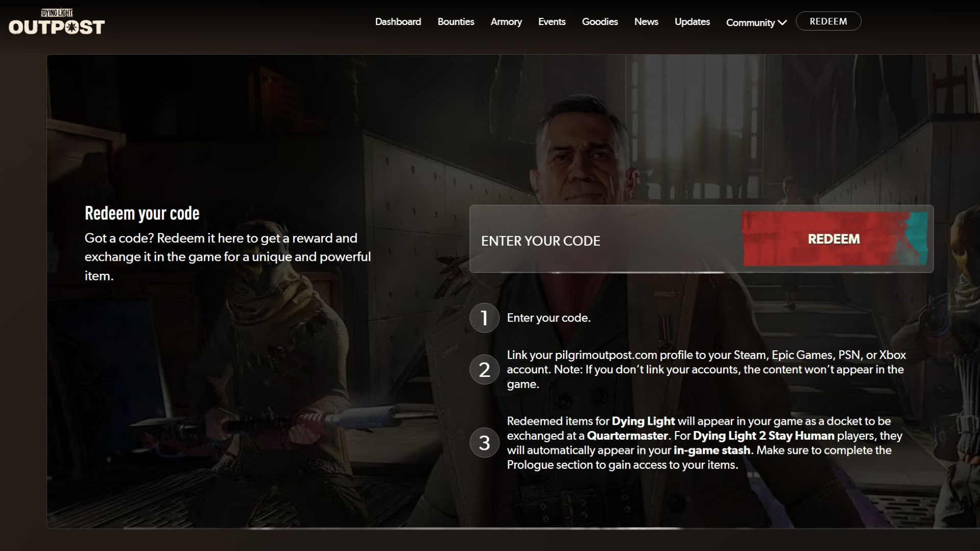 Dying Light: The Beast — рабочие коды докетов – блог iwillplay